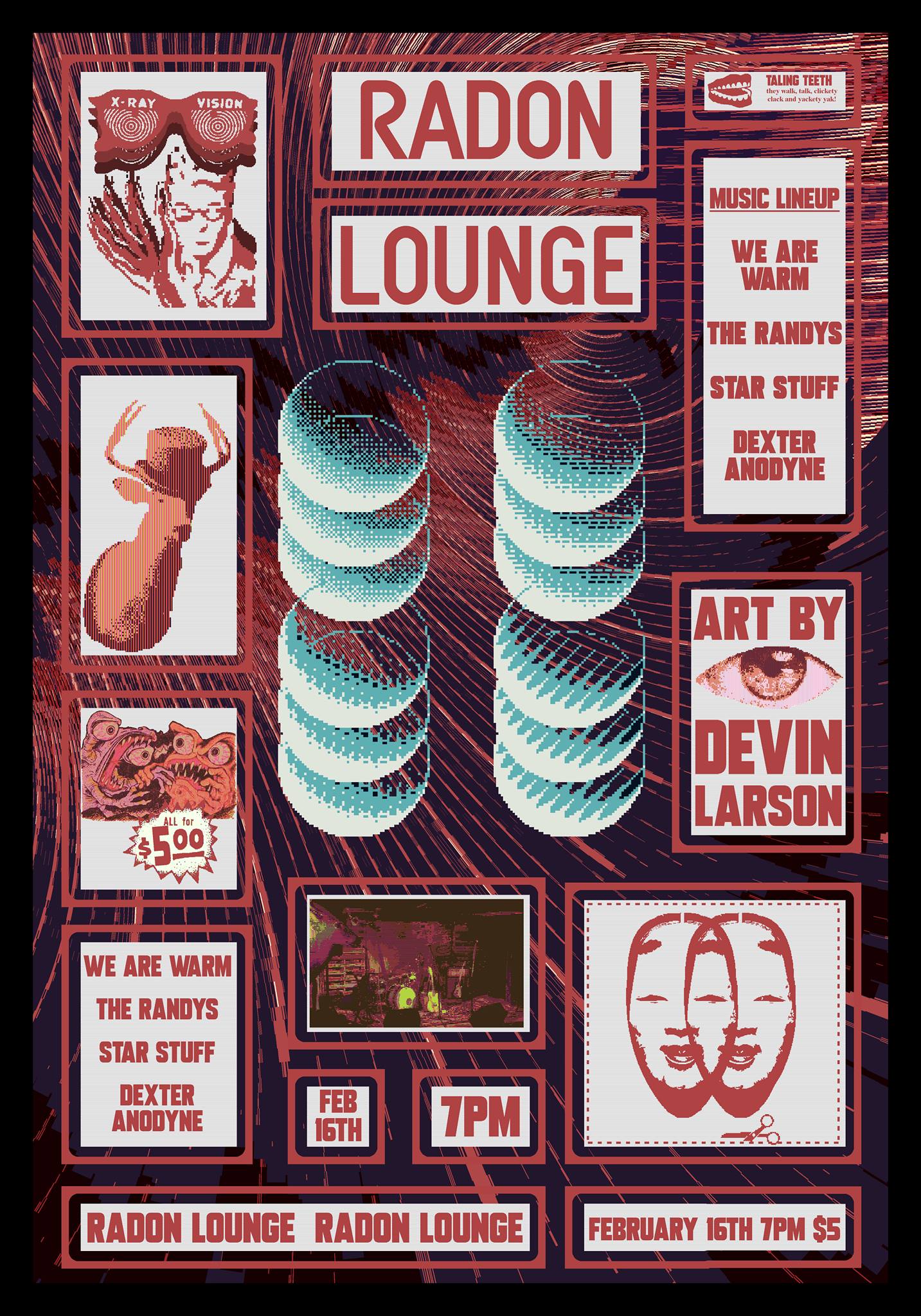 February 16 at The Radon Lounge: We Are Warm, The Randys, Star Stuff ...